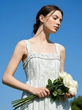 Caroline Constas | Dresses | Nwt Caroline Constas Linen Blend Floral ...